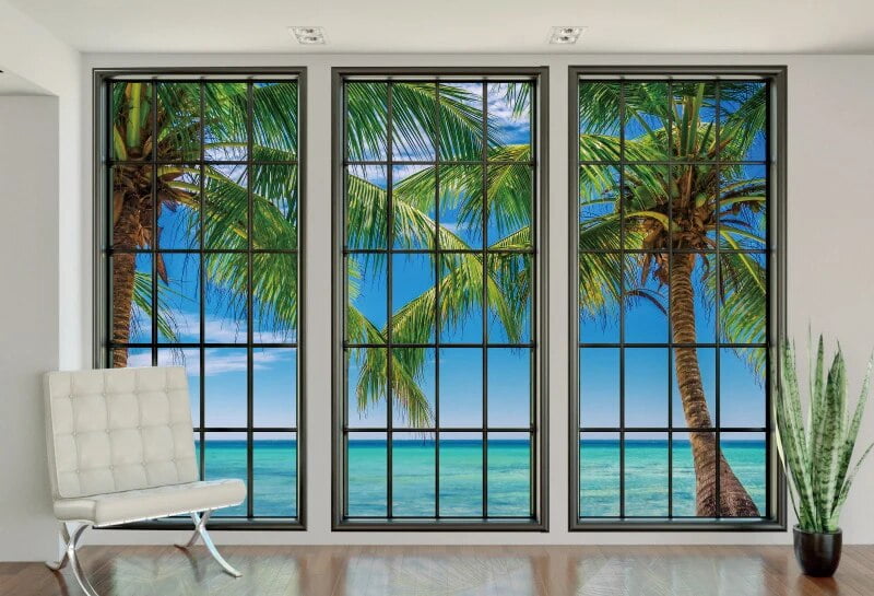Summer Sea Beach Window Backdrop Tropical Hawaii Seaside Island Bridal ...