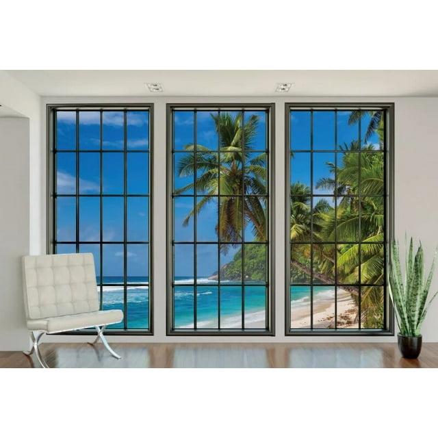 Summer Sea Beach Window Backdrop Tropical Hawaii Seaside Island Bridal ...