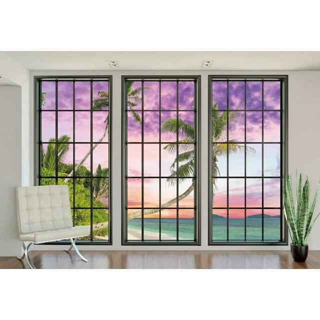 Summer Sea Beach Window Backdrop Tropical Hawaii Seaside Island Bridal ...