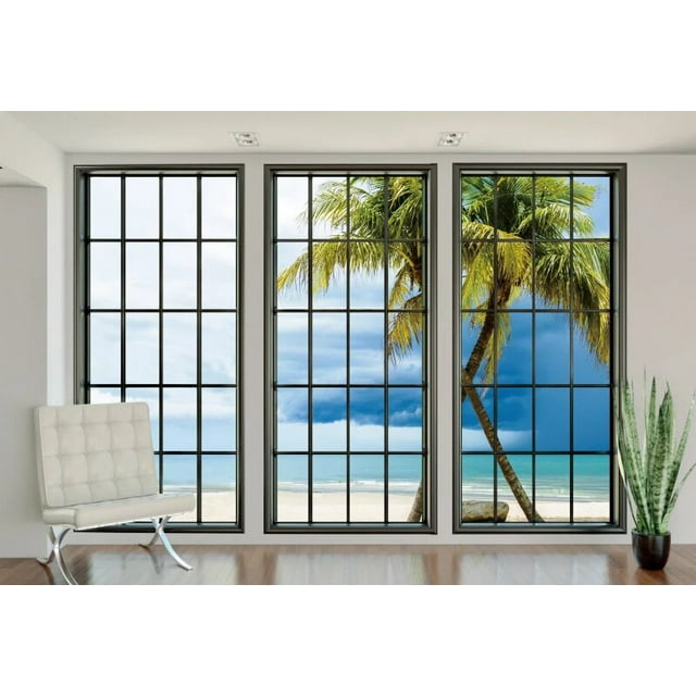 Summer Sea Beach Window Backdrop Tropical Hawaii Seaside Island Bridal ...