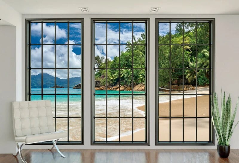 Summer Sea Beach Window Backdrop Tropical Hawaii Seaside Island Bridal ...