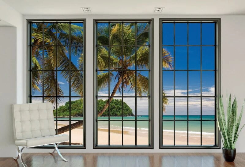 Summer Sea Beach Window Backdrop Tropical Hawaii Seaside Island Bridal ...