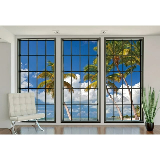 Summer Sea Beach Window Backdrop Tropical Hawaii Seaside Island Bridal ...