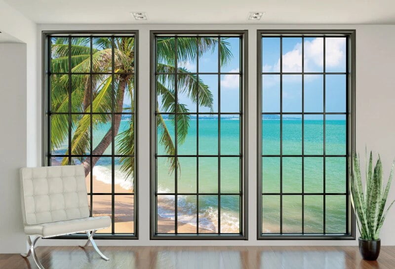 Summer Sea Beach Window Backdrop Tropical Hawaii Seaside Island Bridal ...