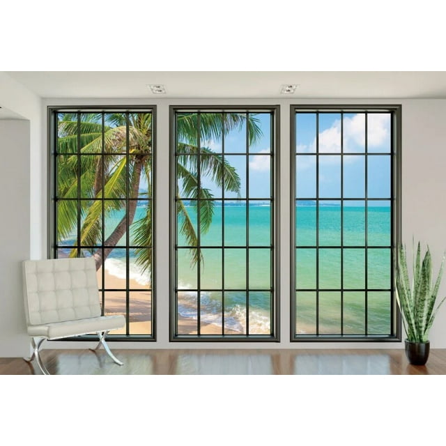 Summer Sea Beach Window Backdrop Tropical Hawaii Seaside Island Bridal ...