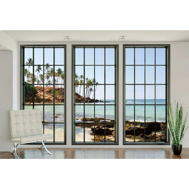 Summer Sea Beach Window Backdrop Tropical Hawaii Seaside Island Bridal ...
