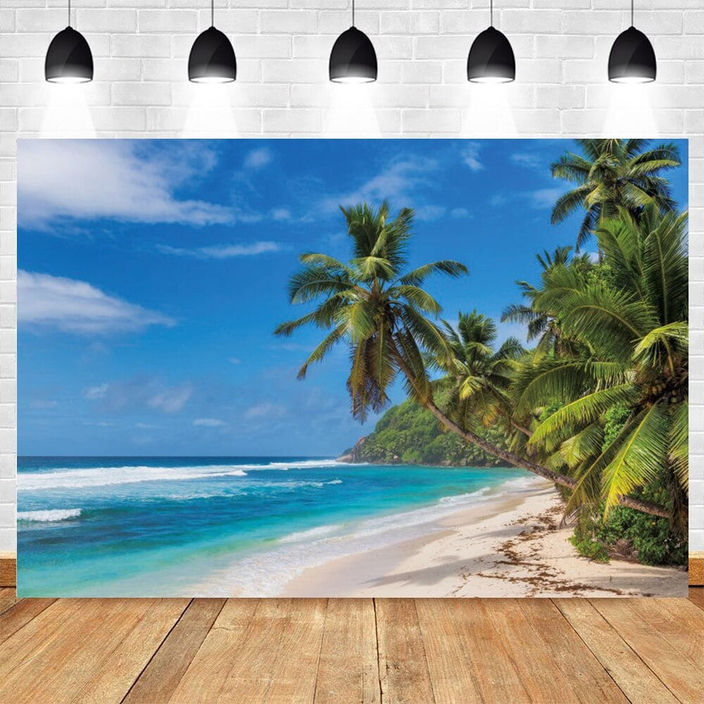 Summer Sea Ocean Island Seaside Tropical Beach Background Scene Wedding ...