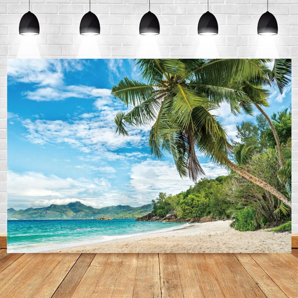 Summer Sea Ocean Island Seaside Tropical Beach Background Scene Wedding ...