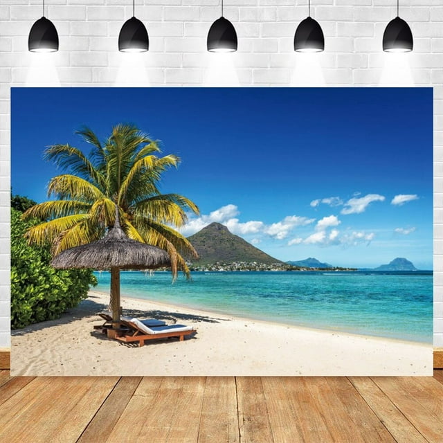 Summer Sea Ocean Island Seaside Tropical Beach Background Scene Wedding ...