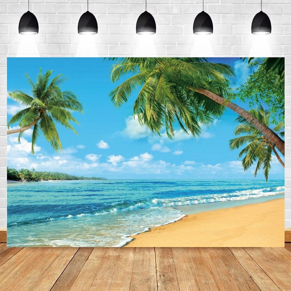 Summer Sea Ocean Island Seaside Tropical Beach Background Scene Wedding ...