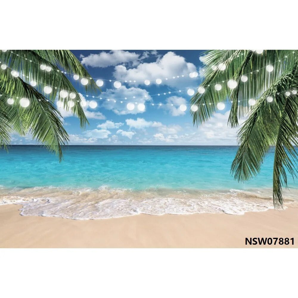 Summer Sea Photophone Coconut Tree Palms Light Bokeh Sunset Glow Baby ...