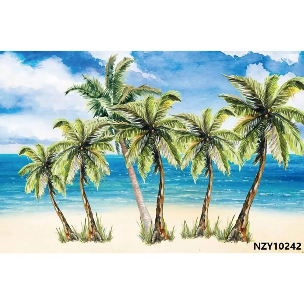 Summer Sea Photophone Coconut Tree Palms Light Bokeh Sunset Glow Baby ...