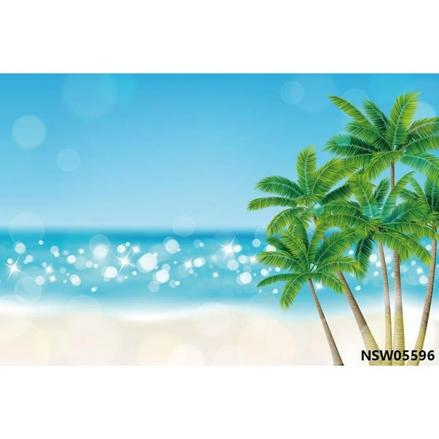 Summer Sea Photophone Coconut Tree Palms Light Bokeh Sunset Glow Baby ...
