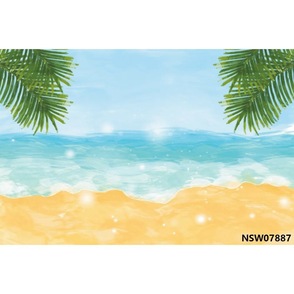 Summer Sea Photophone Coconut Tree Palms Light Bokeh Sunset Glow Baby ...