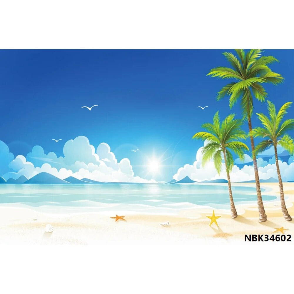 Summer Sea Photophone Coconut Tree Palms Light Bokeh Sunset Glow Baby ...