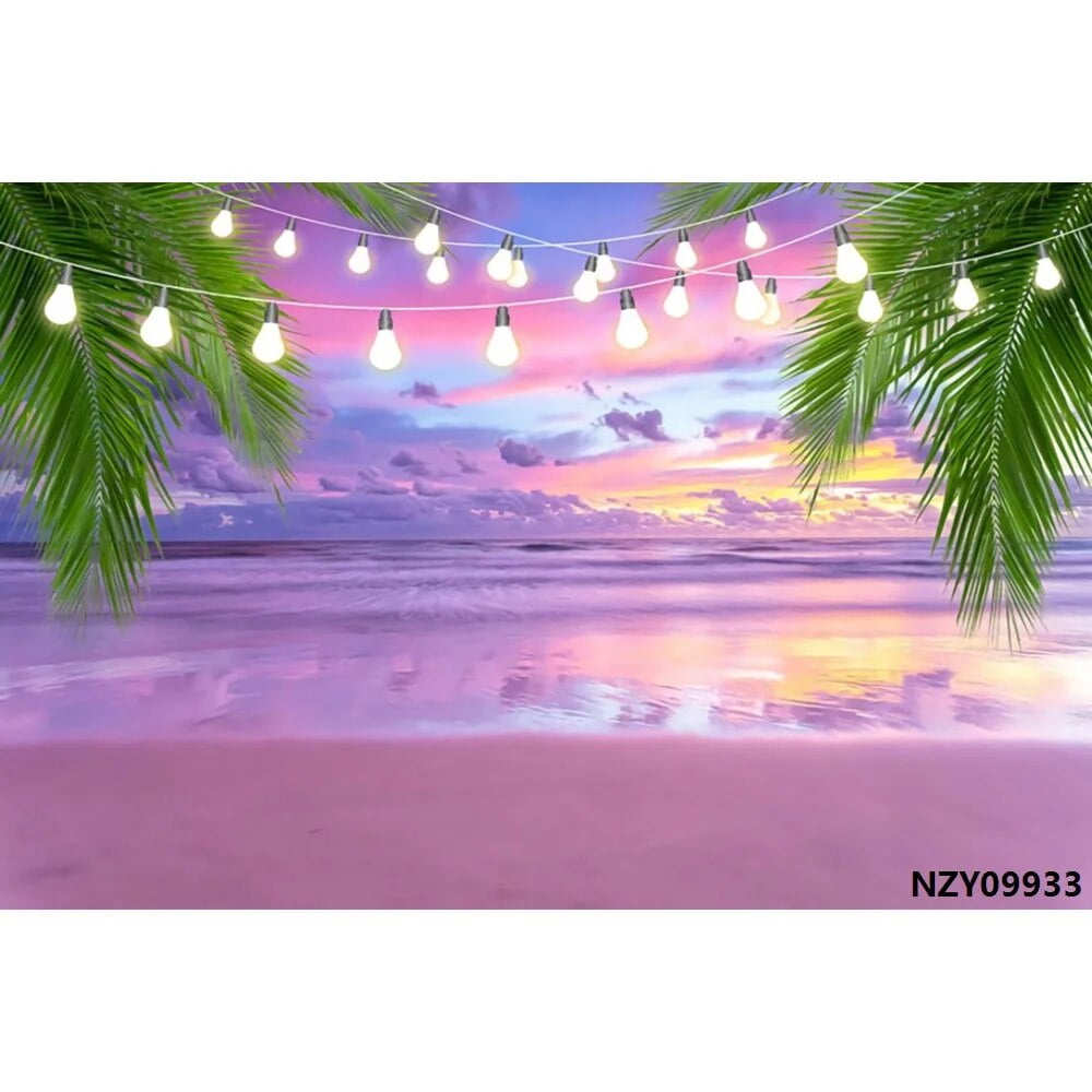 Summer Sea Photophone Coconut Tree Palms Light Bokeh Sunset Glow Baby ...