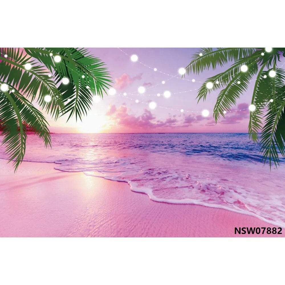 Summer Sea Photophone Coconut Tree Palms Light Bokeh Sunset Glow Baby ...