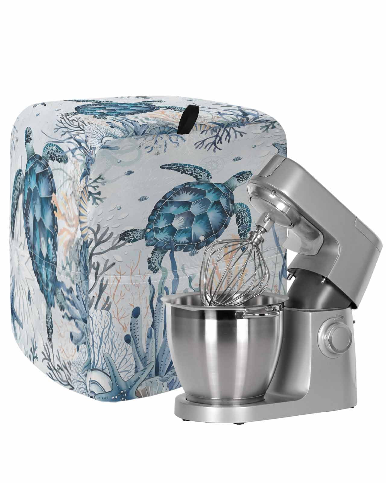 Summer Sea Turtle Stand Mixer Dust Cover with Storage Pocket & Handles ...