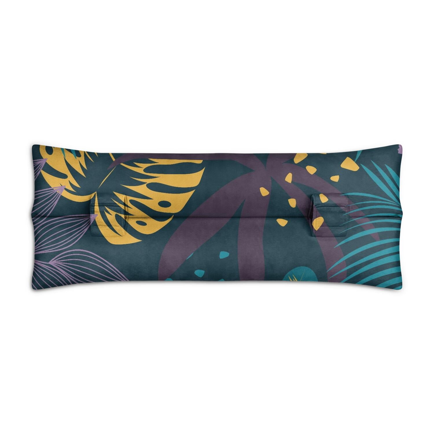 Summer Seat Belt Cushion for Surgery - Vibrant Tropical Leaf Mastectomy ...