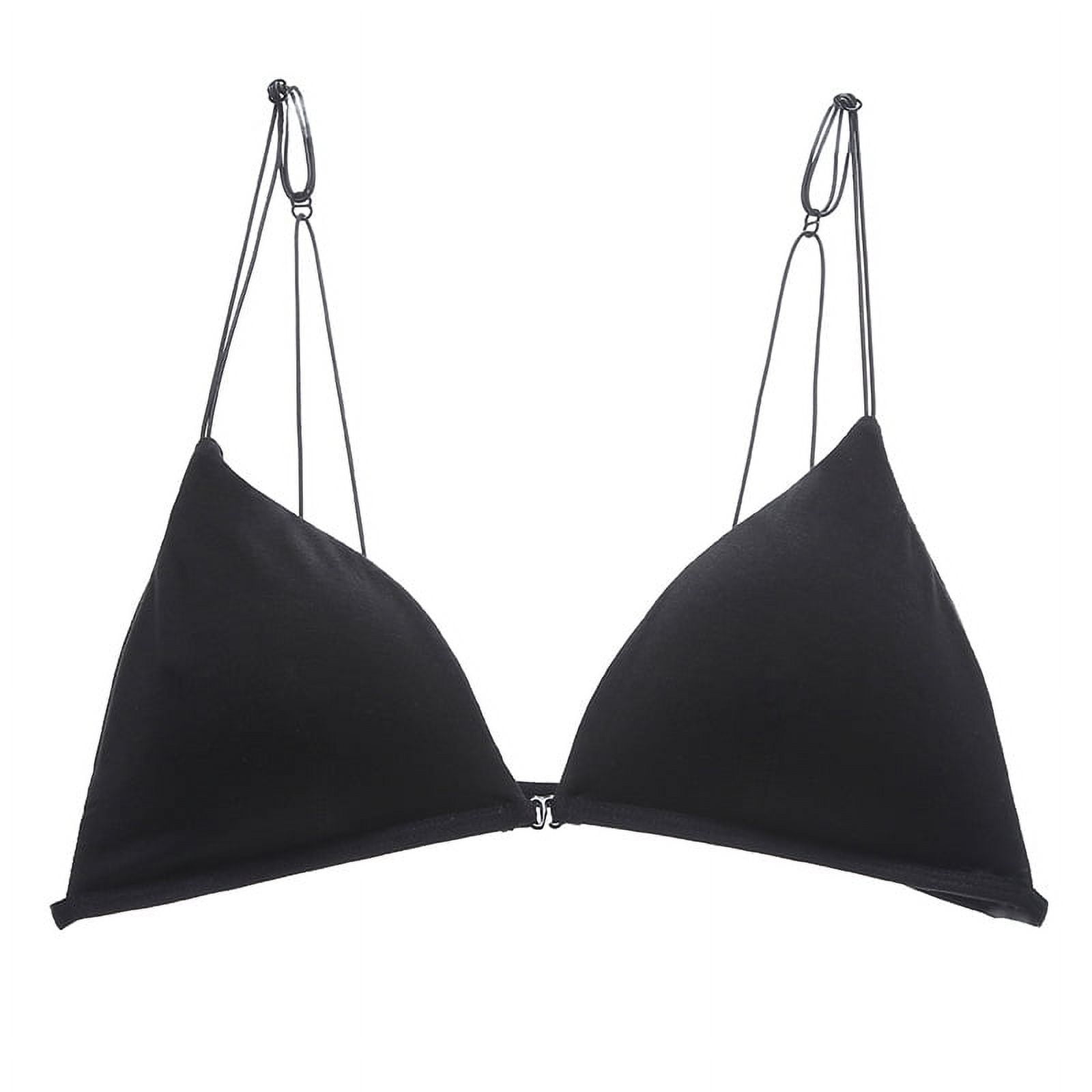 Summer Sexy Backless Camisole Bra with Front Closure, Thin Straps ...