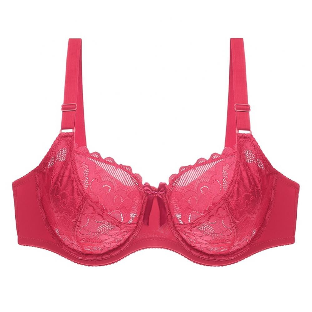 Summer Sexy Lace Perspective Women Lingerie Underwire Embroidery ...