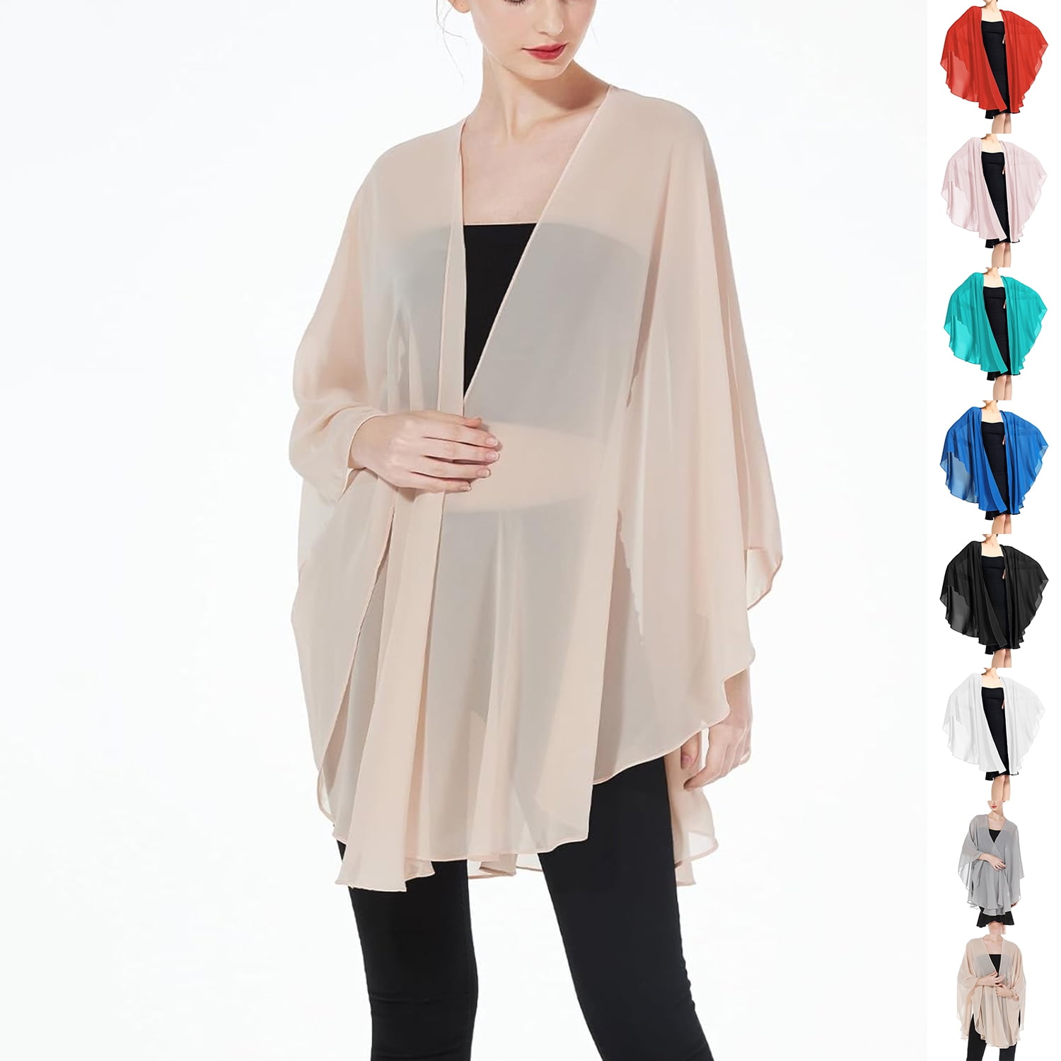 Summer Shawls Wraps Silky Smooth Pashmina Stole Light Sheer Shoulder Cover Large Solid Scarves for Women Wedding Evening Bridal Bridesmaids Mother of