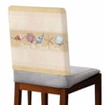 Summer Shells Chair Covers Set of 6 Watercolor Bring The Beach Home Sea ...
