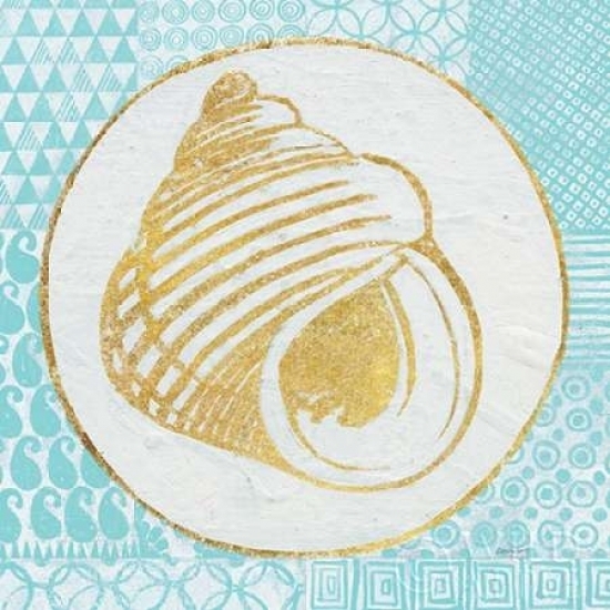 Summer Shells III Teal and Gold Poster Print by Kathrine Lovell (24 x ...