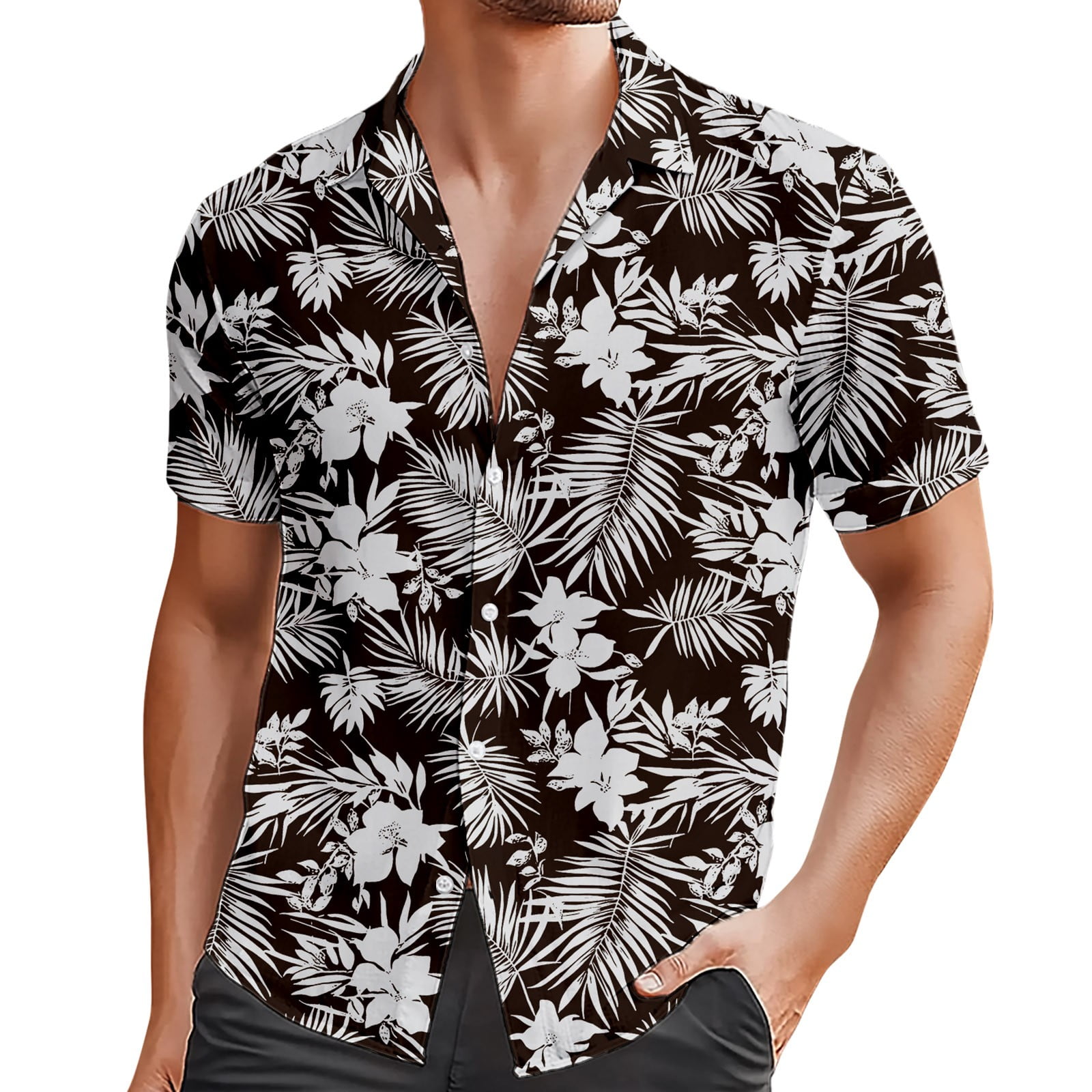 Summer Shirts for Men European Beach Men Trendy Comfortable Loose ...
