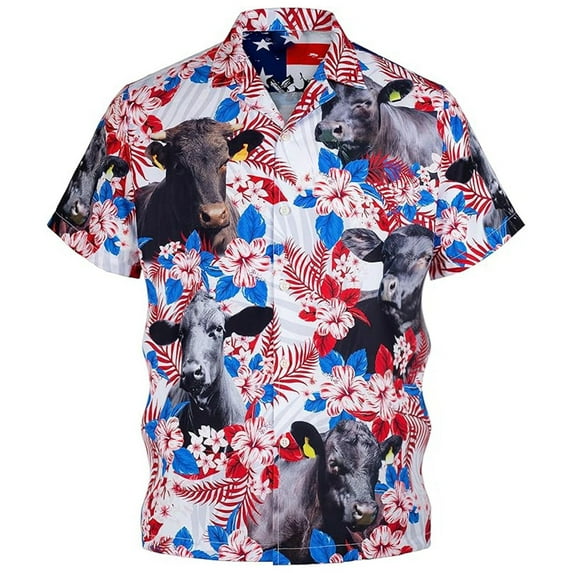 Summer Shirts for Men Vacation Printed Short Sleeve Button Down Top ...