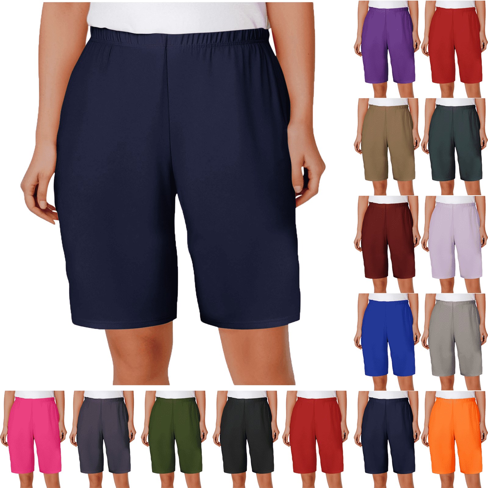 Summer Short Pants for Women Men Solid Color Plus Home Pants Thin ...
