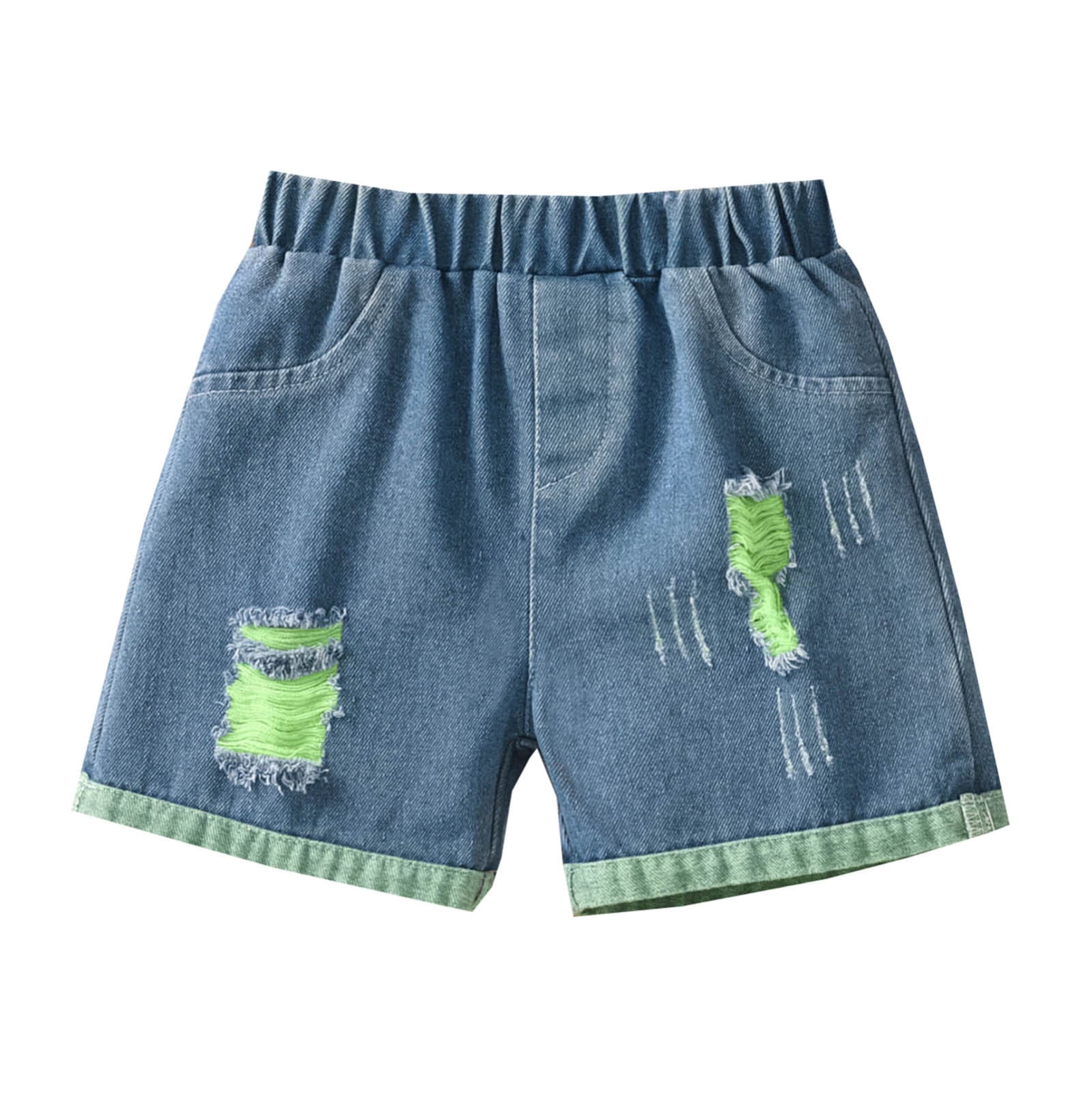Summer Shorts Girls 6-7 Years Denim Shorts Summer Denim Shorts With ...