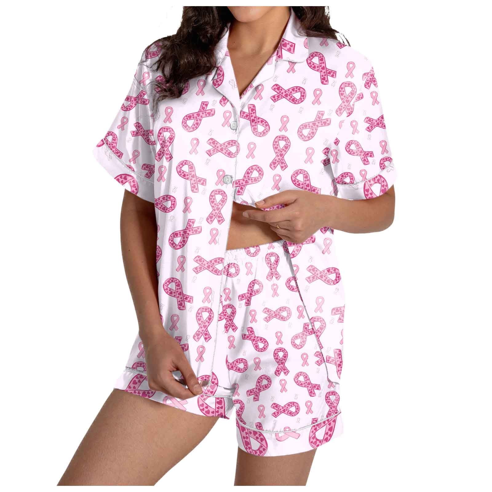 Summer Shorts Sets Short Sleeve V Neck Floral Printed Button Down ...