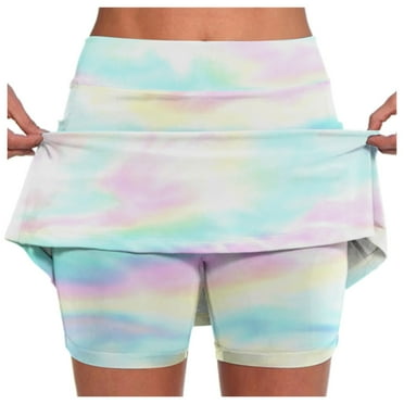 Collections Etc Women's Drawstring Cotton Knit Pull-On Skort with ...