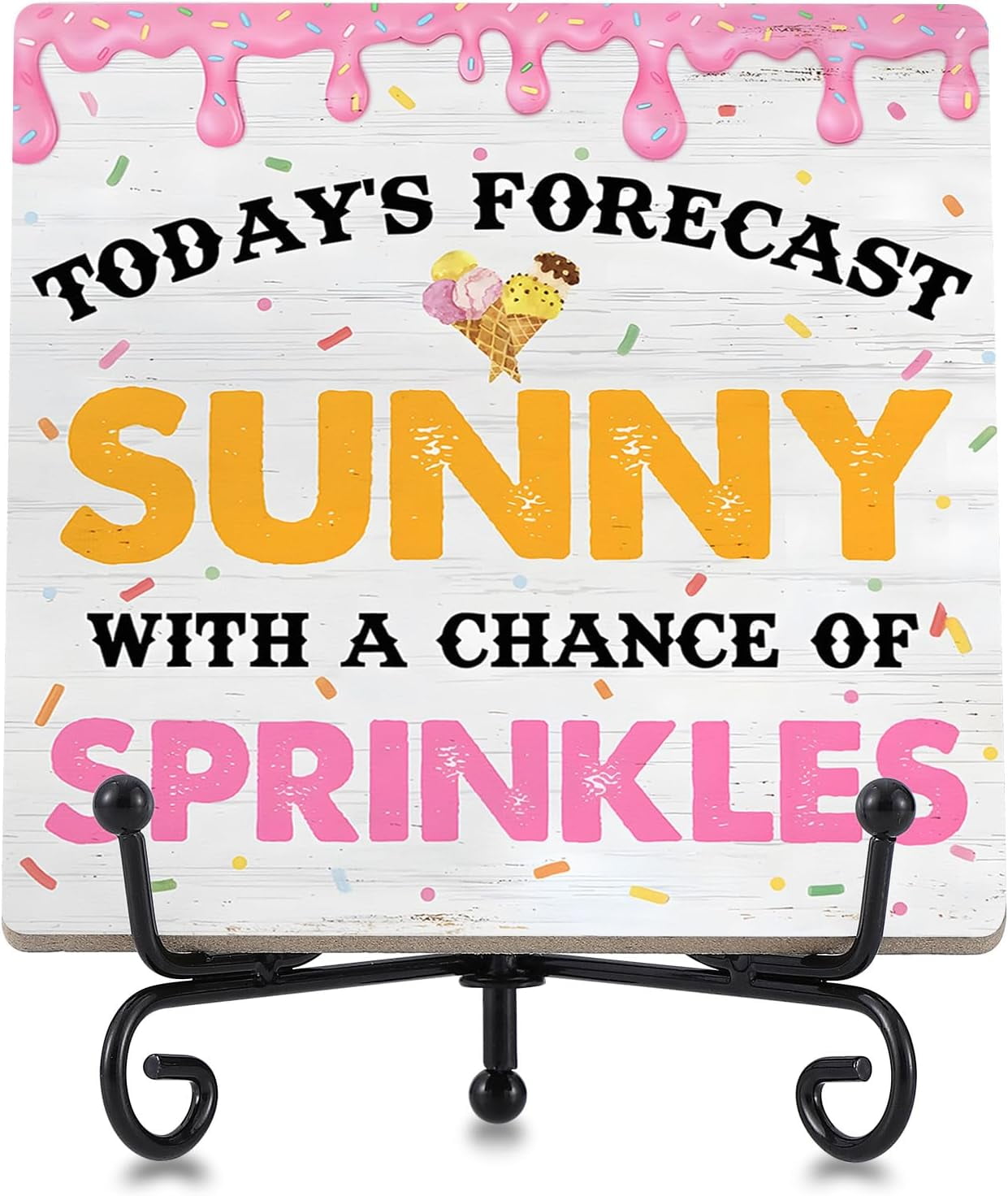 Summer Signs Today's Forecast Sunny with a Chance of Sprinkles Wooden ...