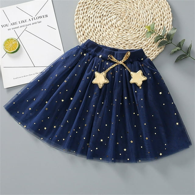 Summer Skirt With Glitter Girls Mesh Skirt Performance Dance Skirt Puffy Skirt - Walmart.com