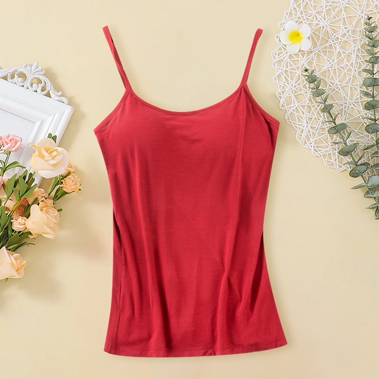 Summer Sleeveless Tank Tops for Women Red Sexy Heart Bras Top ...