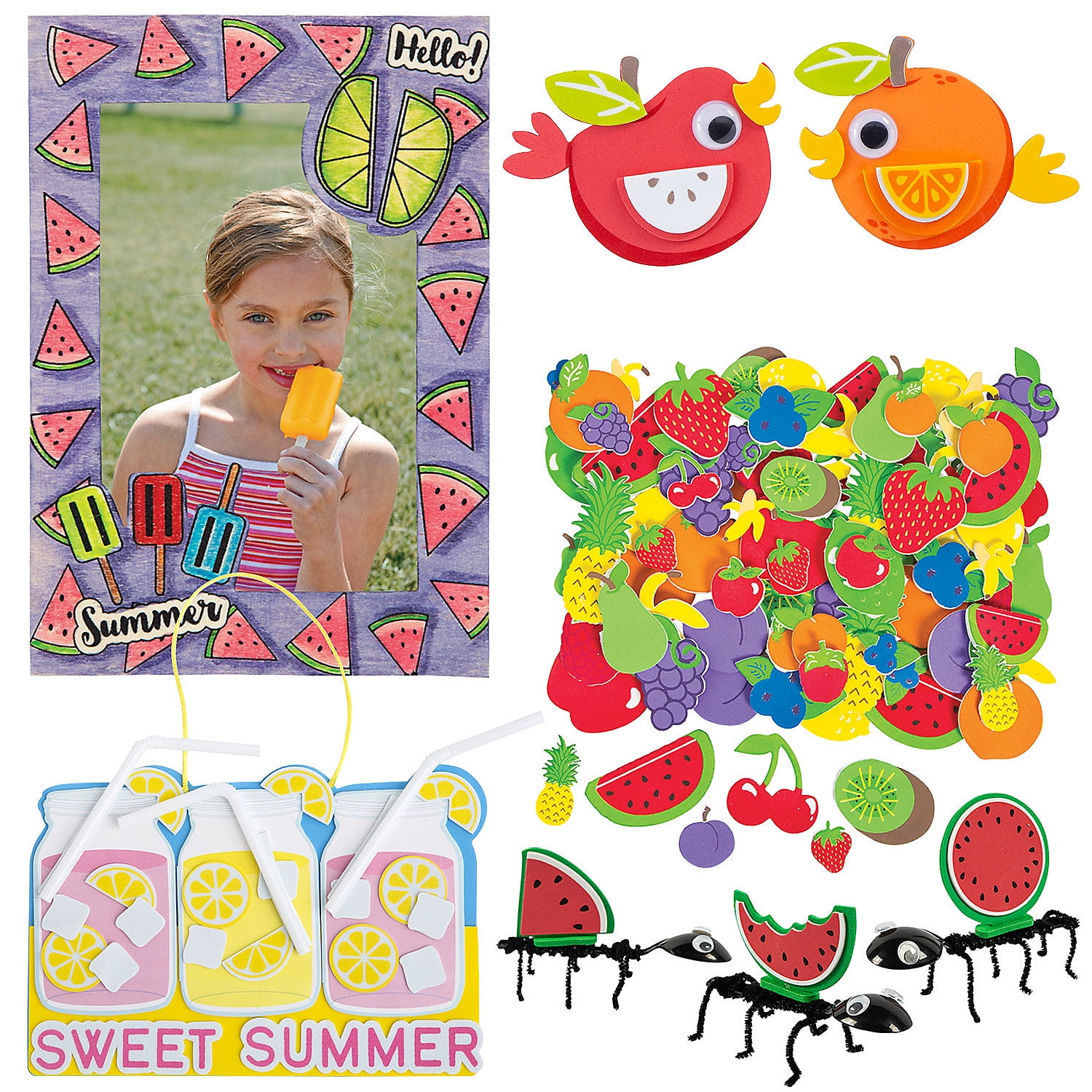 Summer Snacks Craft Kit Assortment Bulk 548 Pc - Walmart.com