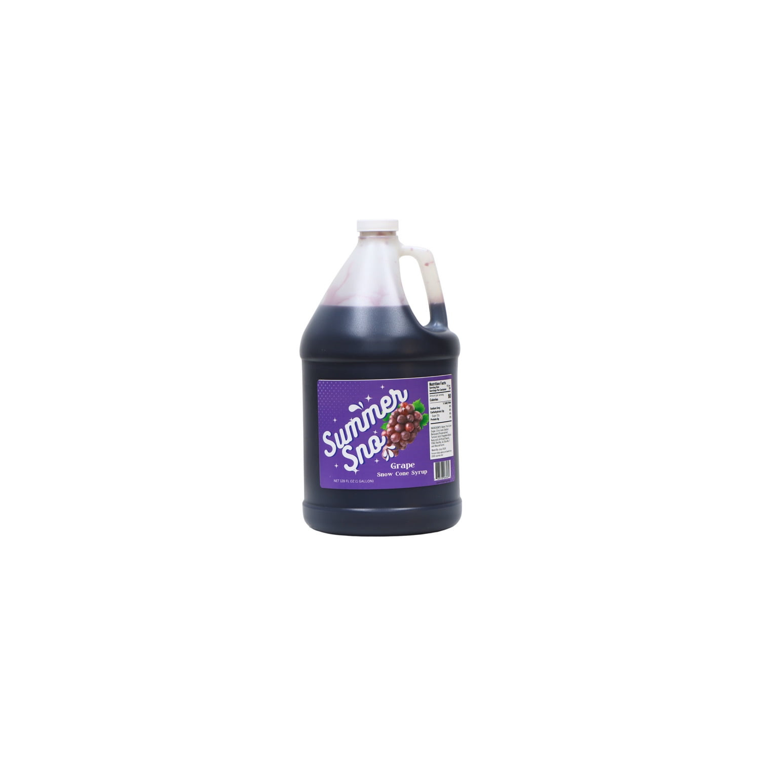 Summer Sno Sno-cone Syrup 1 Gallon Grape - Walmart.com