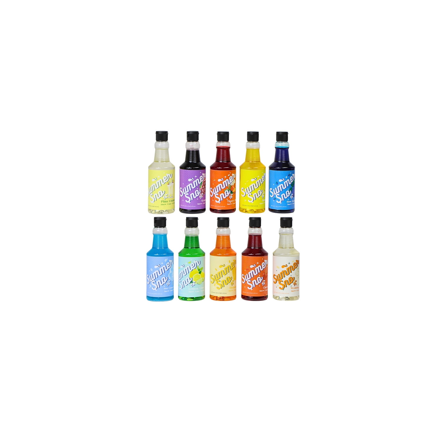 Paragon Summer Sno Snow Cone Syrup 10 Pack - All Flavors - Walmart.com