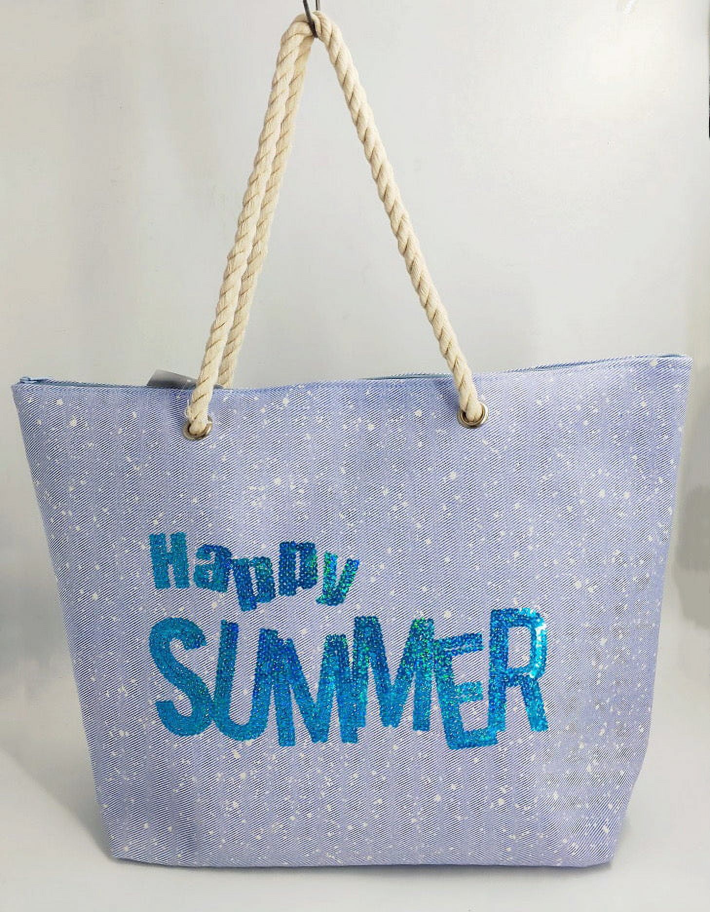 Summer Sparkle Beach Bag, Canvas Tote Bag - 19 Inch x 15 Inch - Women ...