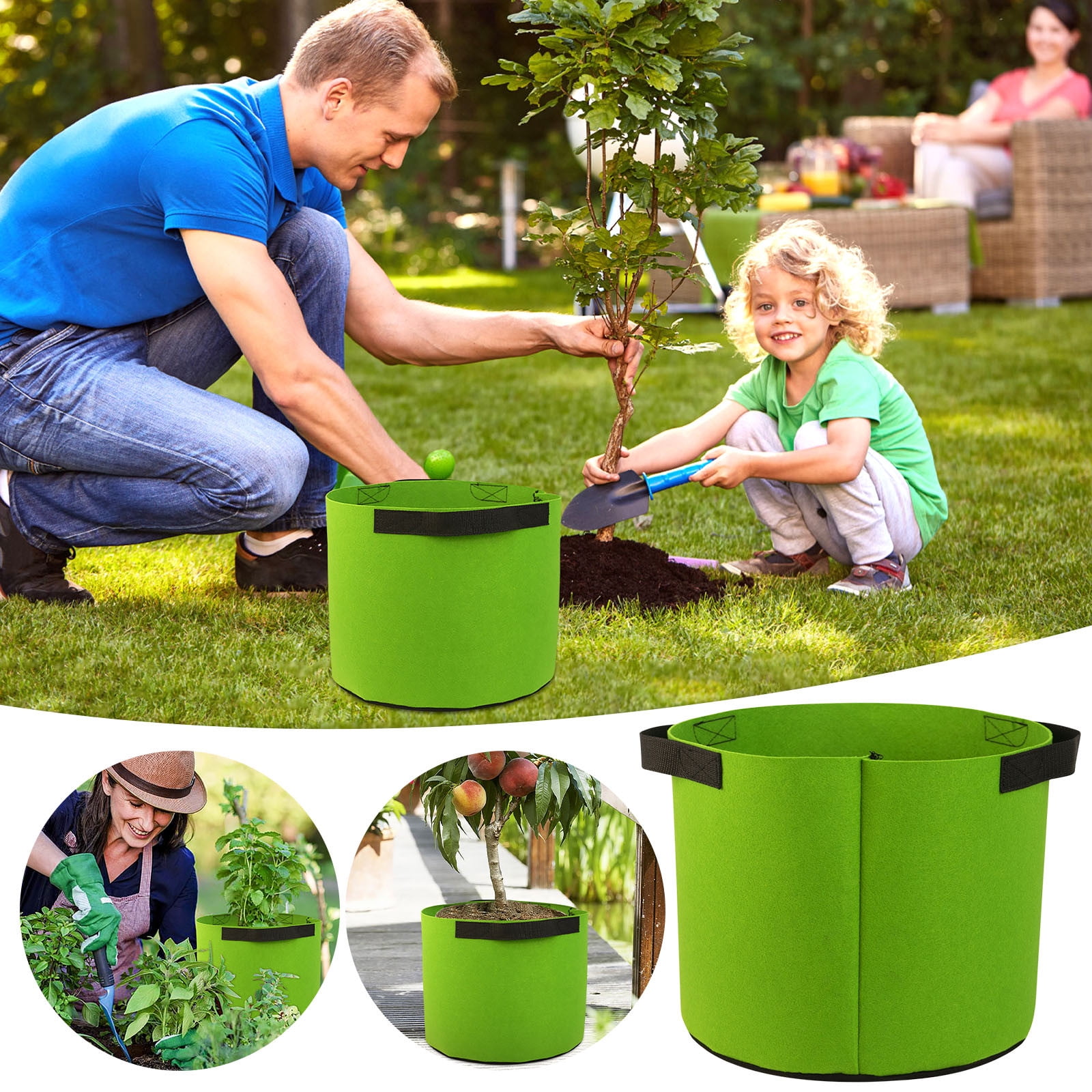 Summer Special,Tree Planting Bag, Non-woven Flower Bag, Durable ...