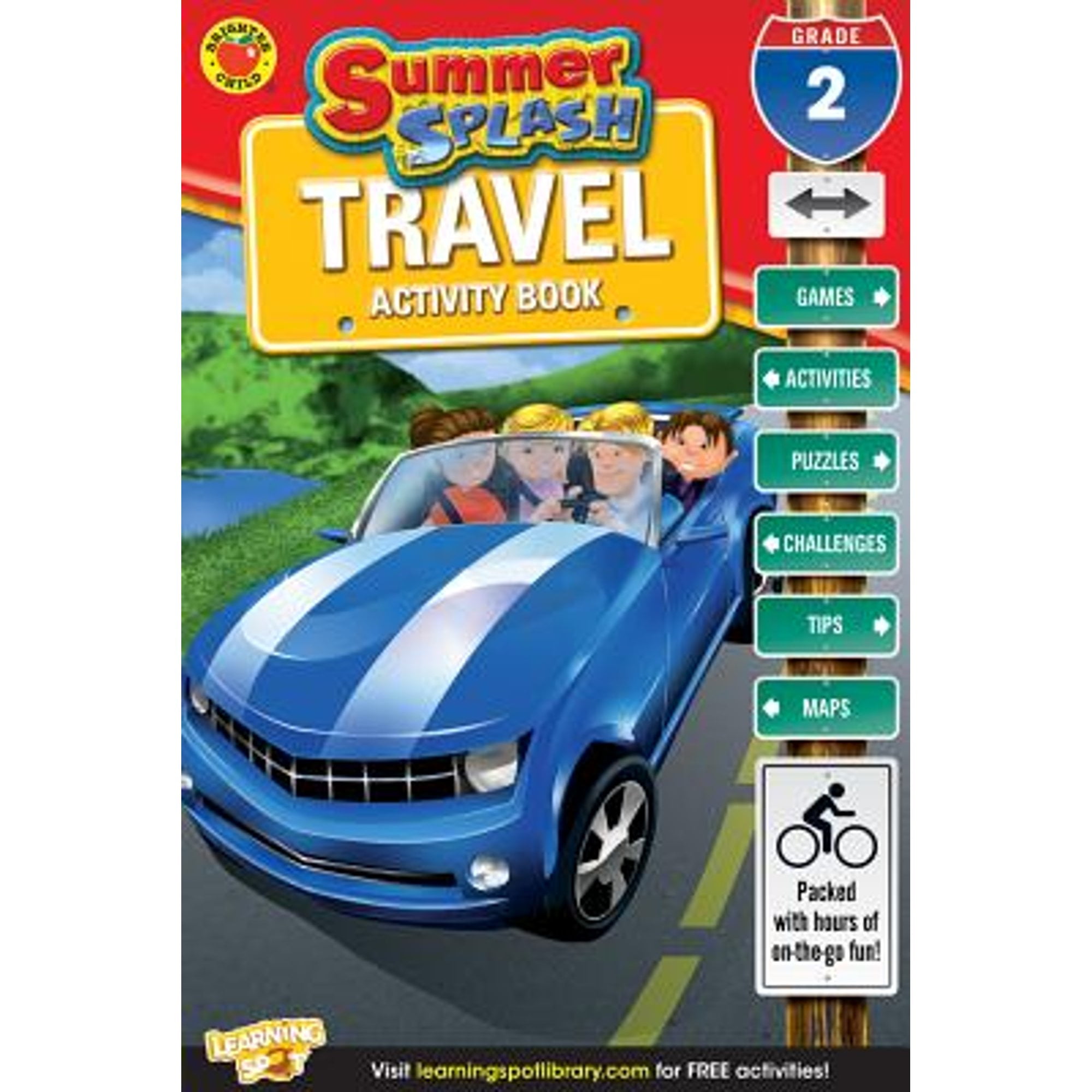 Pre-Owned Summer Splash Travel Activity Book, Grade 2 (Paperback ...