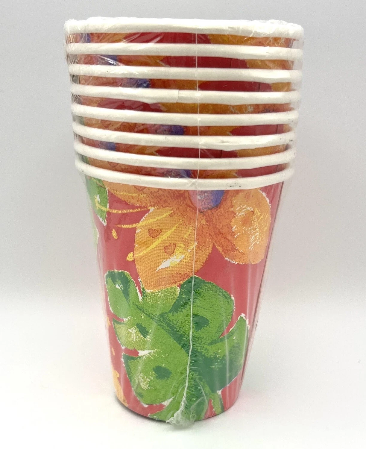 Summer Splash Tropical Fish Ocean Floral Luau Beach Pool Party 9 Oz ...