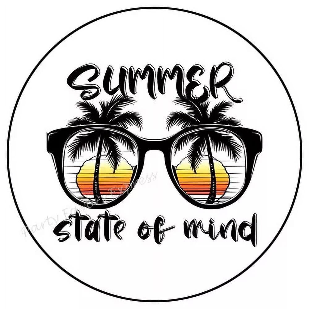 Summer State Of Mind Sticker Party Favors Sticker Envelope Seals Labels ...