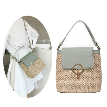 Summer Straw Crossbody Bag Women Beach Woven Shoulder Handbag Purse ...