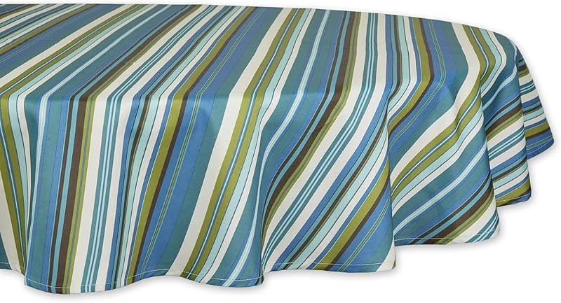 Summer Stripe Outdoor Tabletop Collection, Multi-use, Machine Washable ...