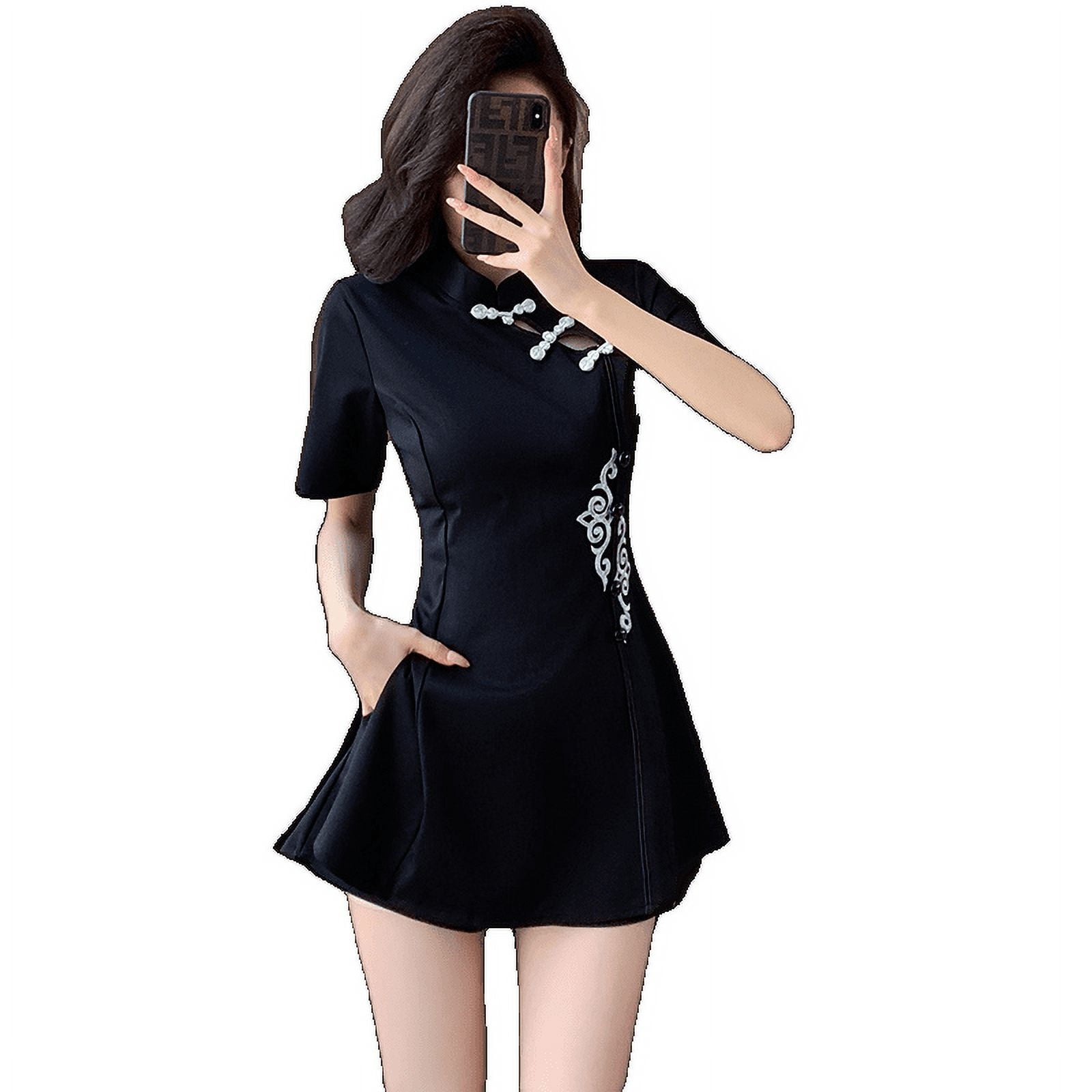 Summer Style New Chinese Simplicity And Improved Cheongsam Coat Dress ...