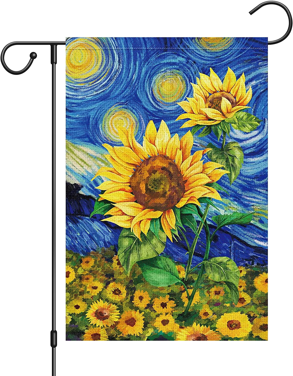 Summer Sunflower Garden Flag Double Sided, Burlap Farmhouse Small ...