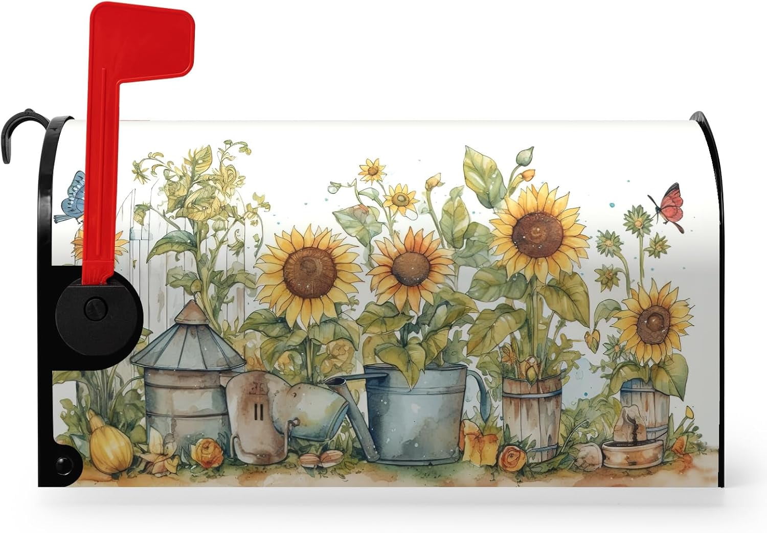 Summer Sunflower Mailbox Covers Magnetic Large Size Yellow Sunflowers ...